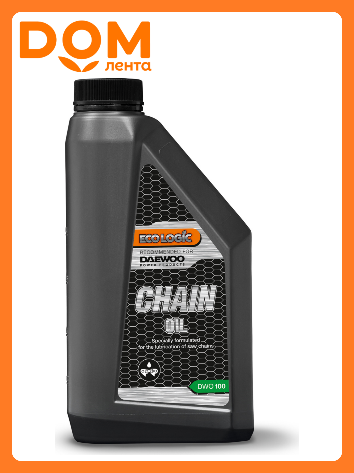 Масло цепное Daewoo Eco Logic DWO 100, минеральное, всесезонное, 1 л