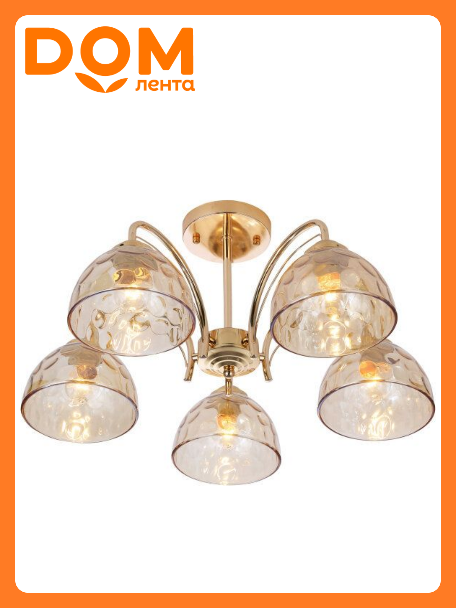 Люстра Rivoli Terri 5хЕ27 40Вт модерн