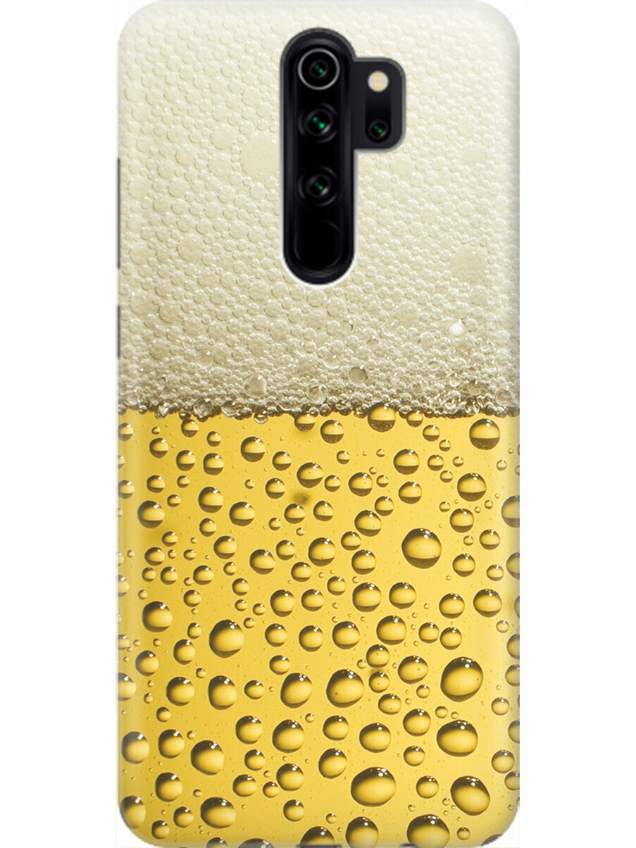 Ультратонкий силиконовый чехол-накладка для Xiaomi Redmi Note 8 Pro с принтом "Пиво"