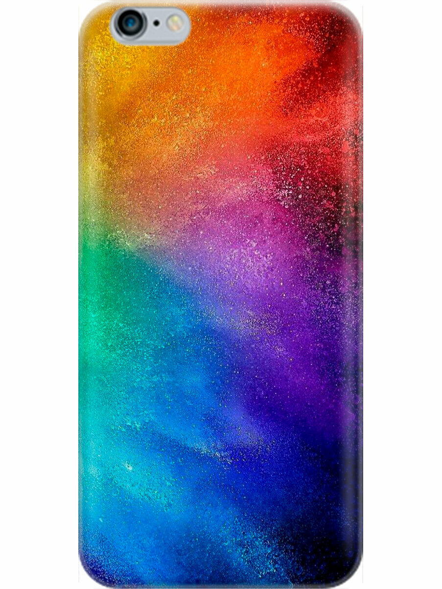 Силиконовый чехол на Apple iPhone 6s / 6 / Эпл Айфон 6 / 6с с рисунком "Торжество красок"