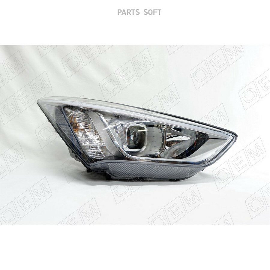 Фара правая Hyundai Santa Fe 3 DM 2012-2015, галог от официального дистрибьютора, OEM, артикул OEM0135FR