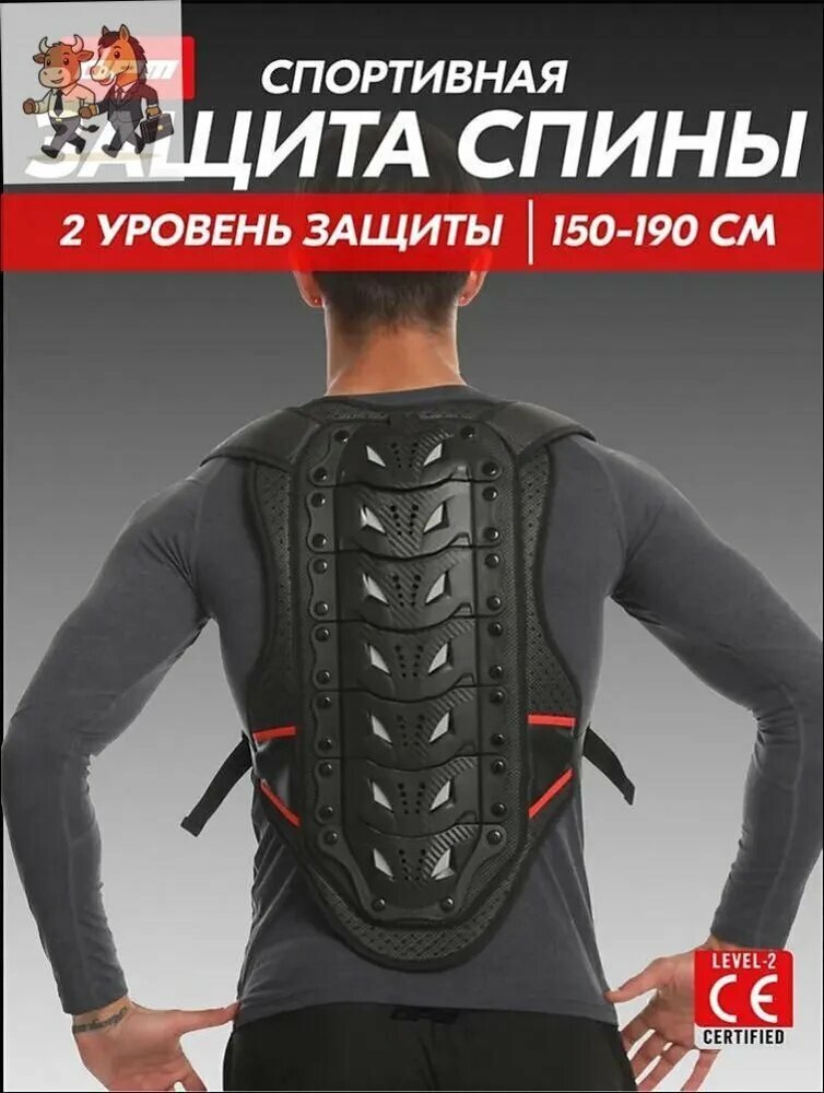 Защита спины, размер: M, цвет: черный