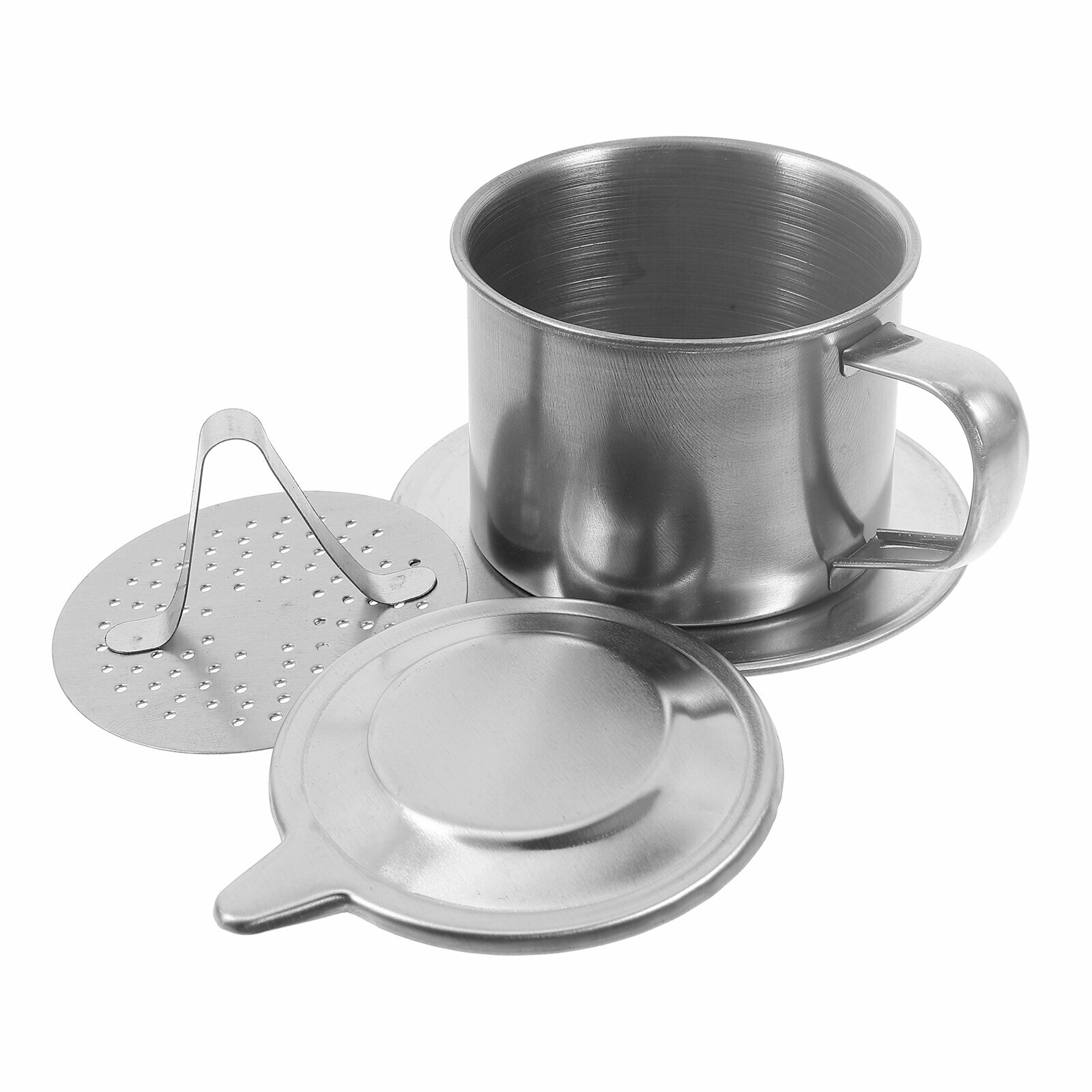 Кофеварка капельного типа из нержавеющей стали, френч-пресс, кнопочная кофеварка (6Q кнопочного типа)