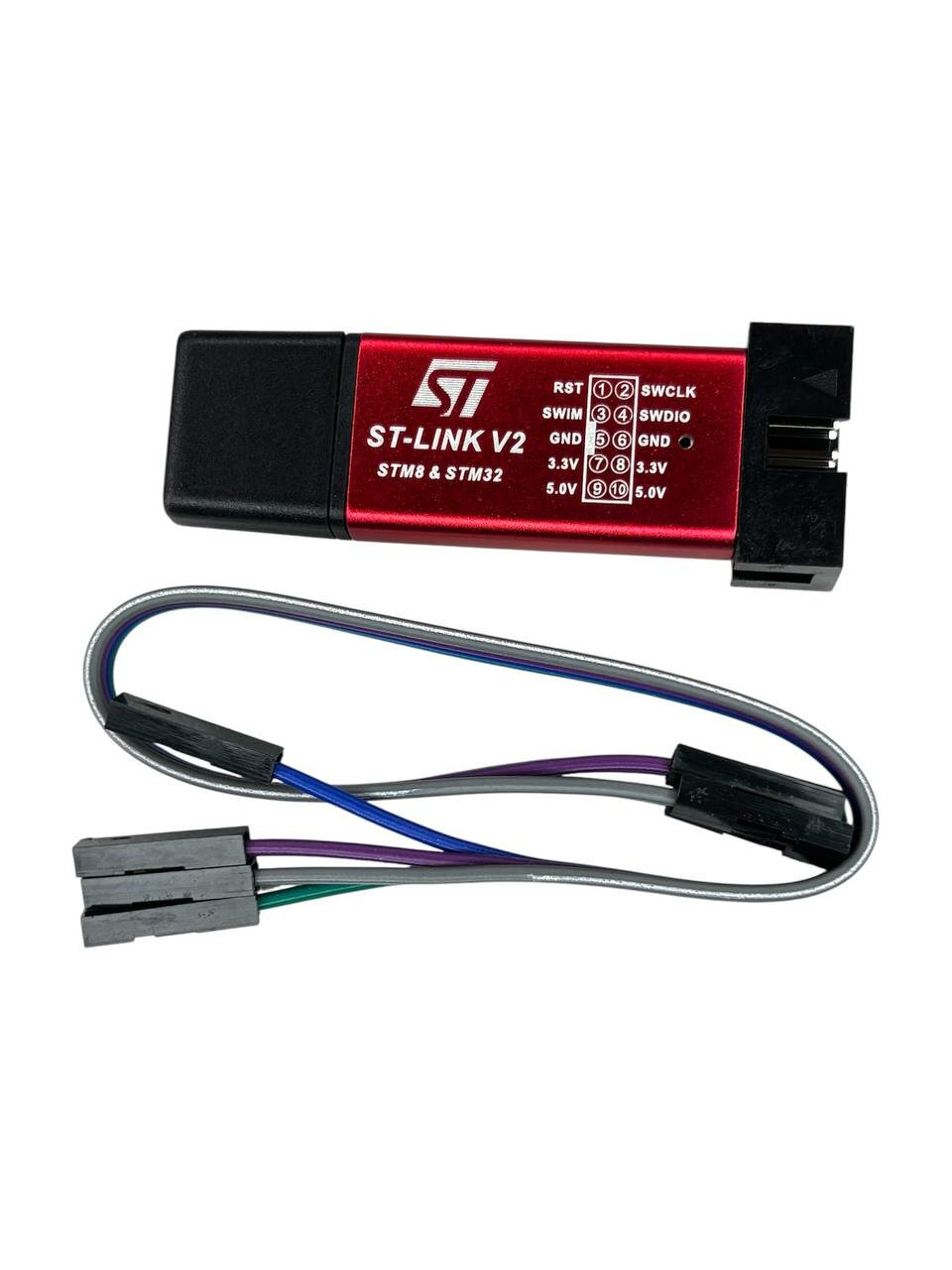 Программатор ST-LINK V2 mini (красный )