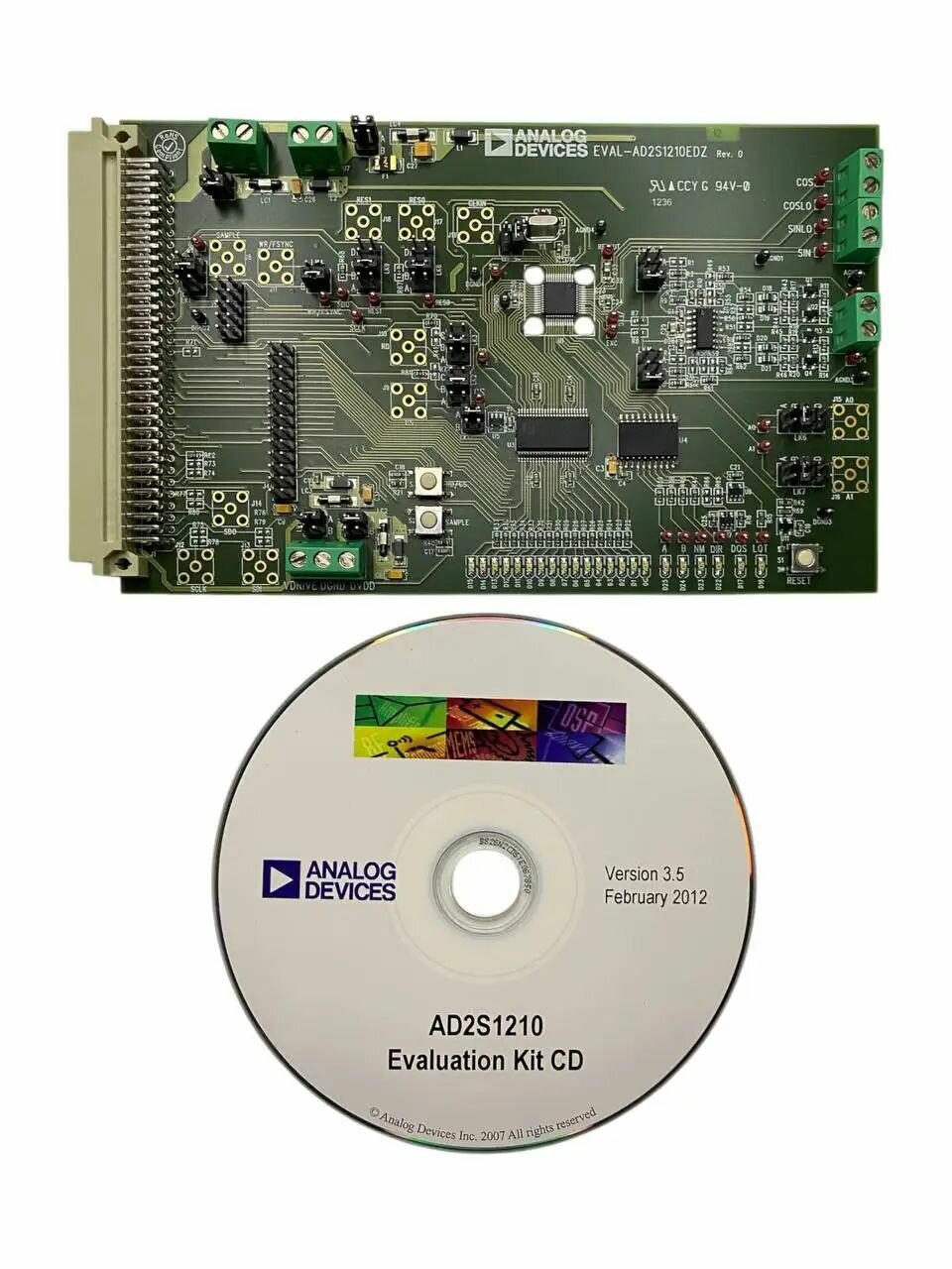 Электронный модуль Оценочная плата EVAL-AD2S1210EDZ Analog Devices Inc +диск Плата №45