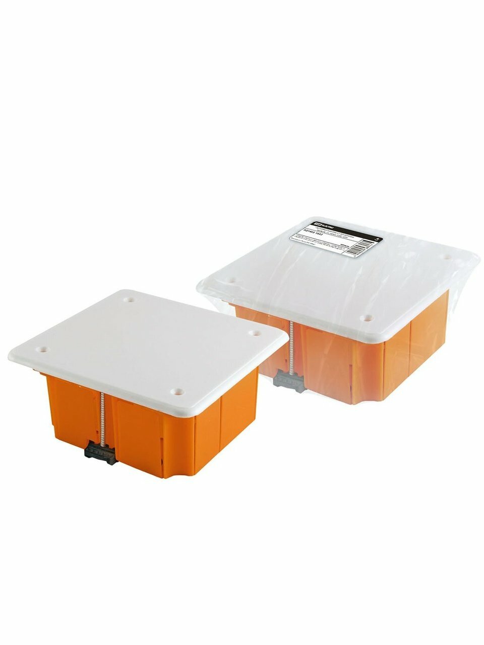 Коробка распаячная скрытая TDM Electric 92х45 мм с крышкой и пластиковыми лапками IP20 SQ1403-1022 для электромонтажа