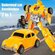 Робот Трансформер Bumblebee 2 in 1 Светло-желтый ABS пластик 18 см