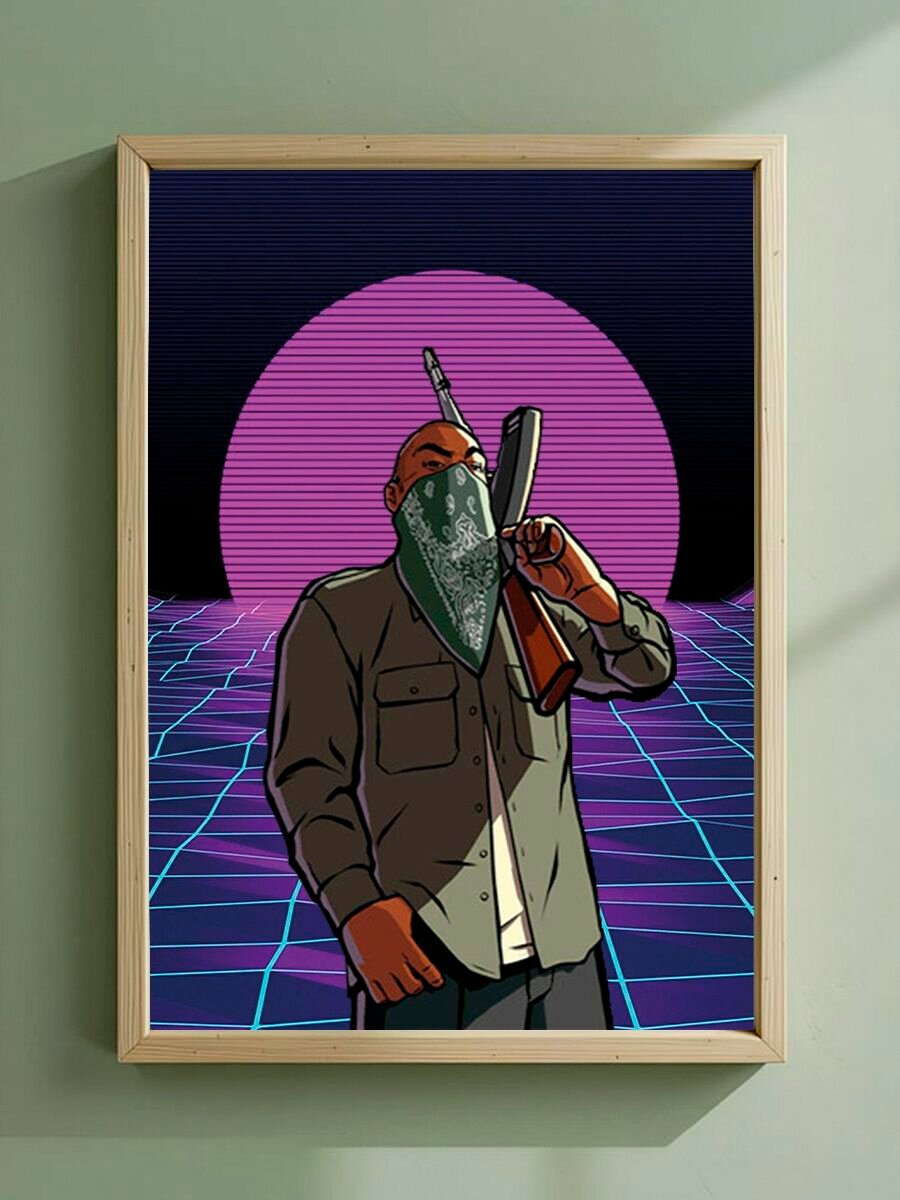Постер, плакат на стену CJ Gta San Andreas (А3)