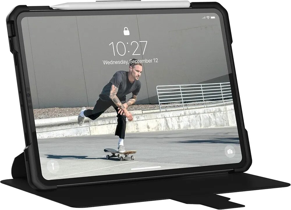 UAG Чехол для iPad mini 2/3/4/5 (2014-2019), черный, MIL-STD, магнитная крышка, противоударный