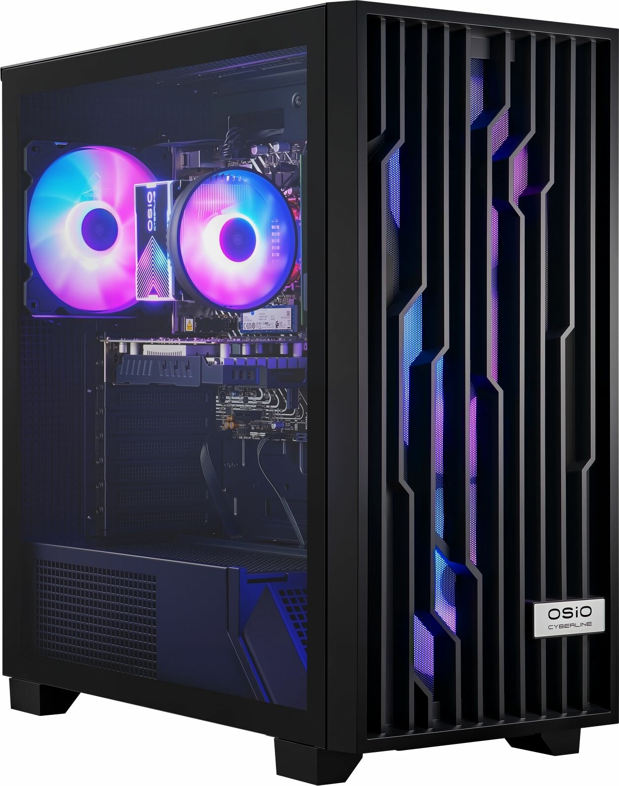 Системный блок Osio CyberLine C59i i5 12400F/16Gb/SSD1Tb RTX3050 6Gb/noOS/черный