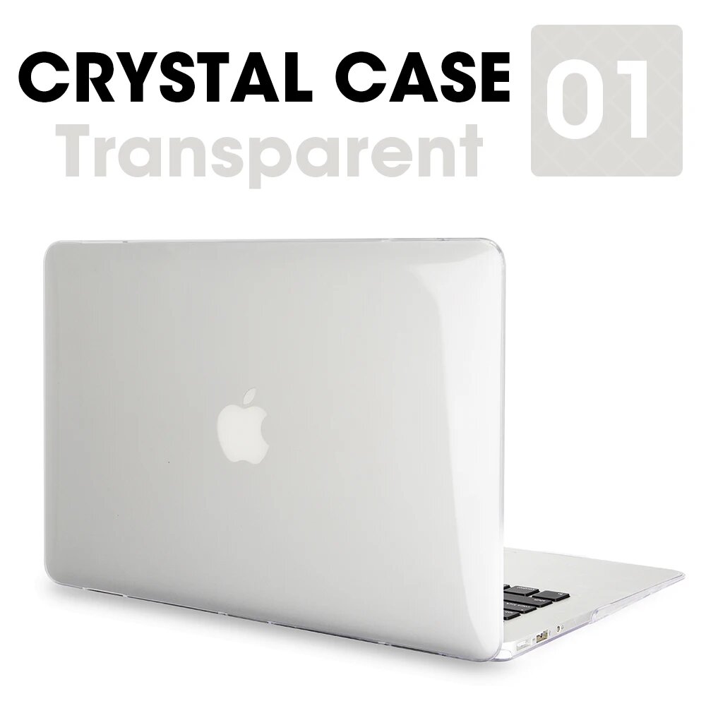 Матовый чехол для ноутбука Apple MacBook Air / Pro Pro13 A1502 A1425, Crystal Transparent