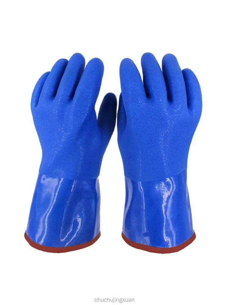 Рабочие Теплые перчатки прорезиненные