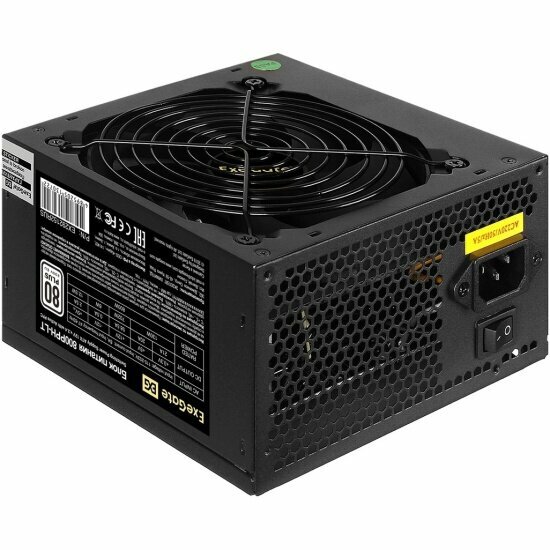 Блок питания 800W Exegate 80 PLUS® 800PPH-LT-S-OEM ATX