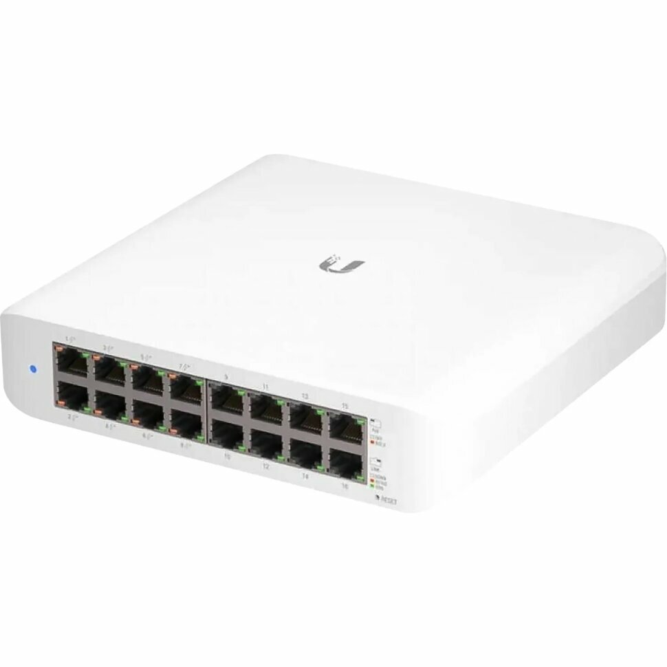Коммутатор PoE Ubiquiti UniFi Switch Lite 16 PoE (USW-Lite-16-POE), 16х 1G, 1894438