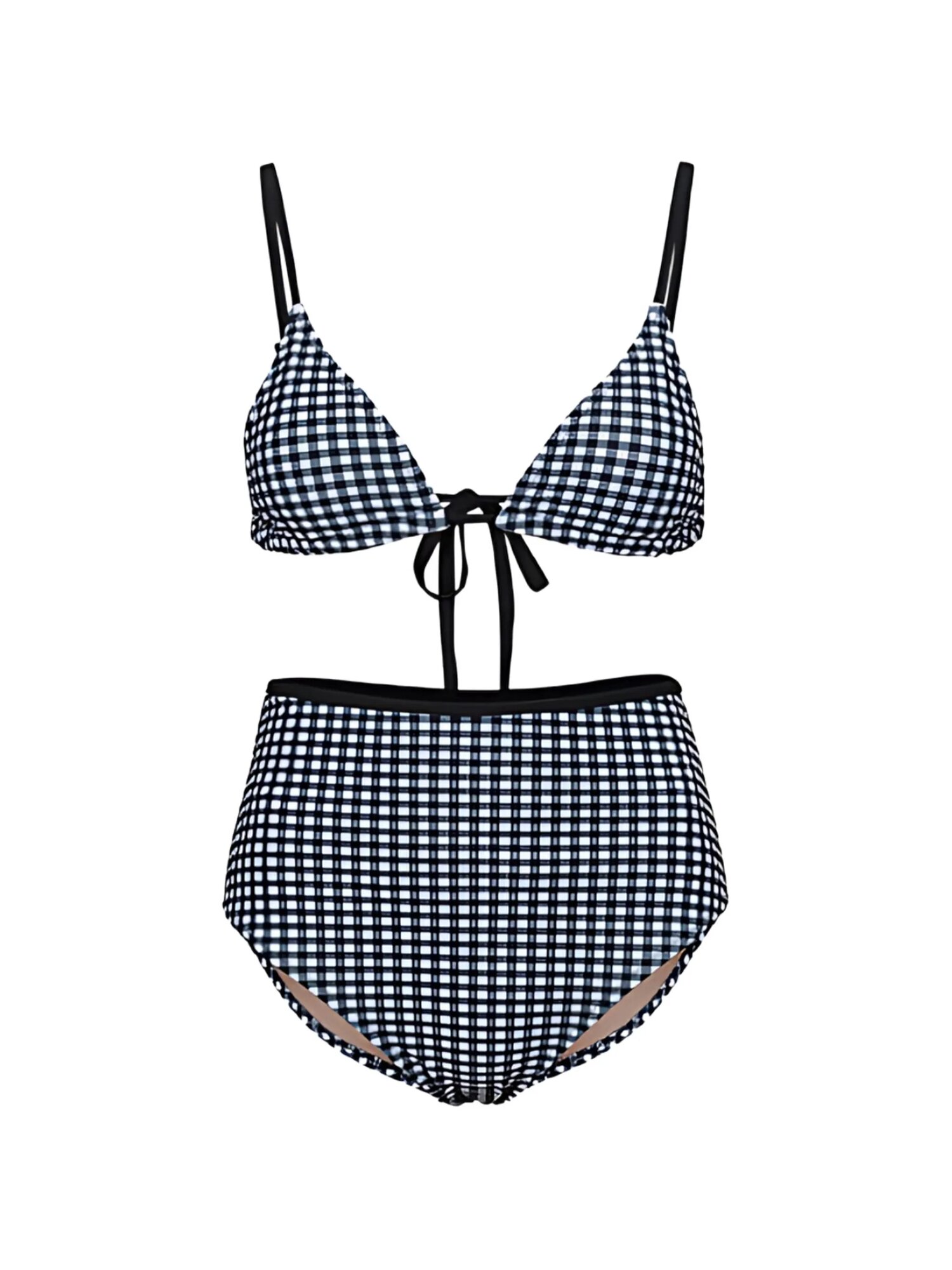 Купальник Gingham high-waisted swimwear