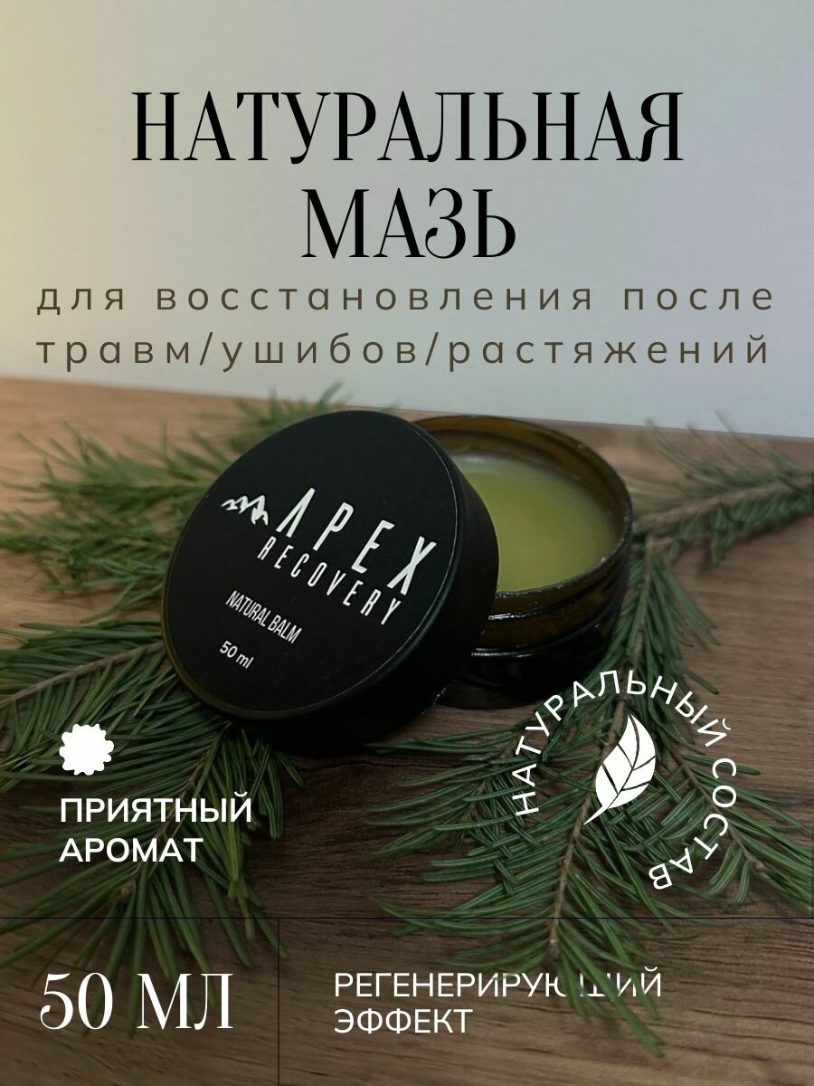 Apex Recovery After мазь для спортсменов (Вершина восстановления, крем - бальзам после тренировок, обезболивающая от травм, ушибов, растяжений связок, мышц, боли в суставах)