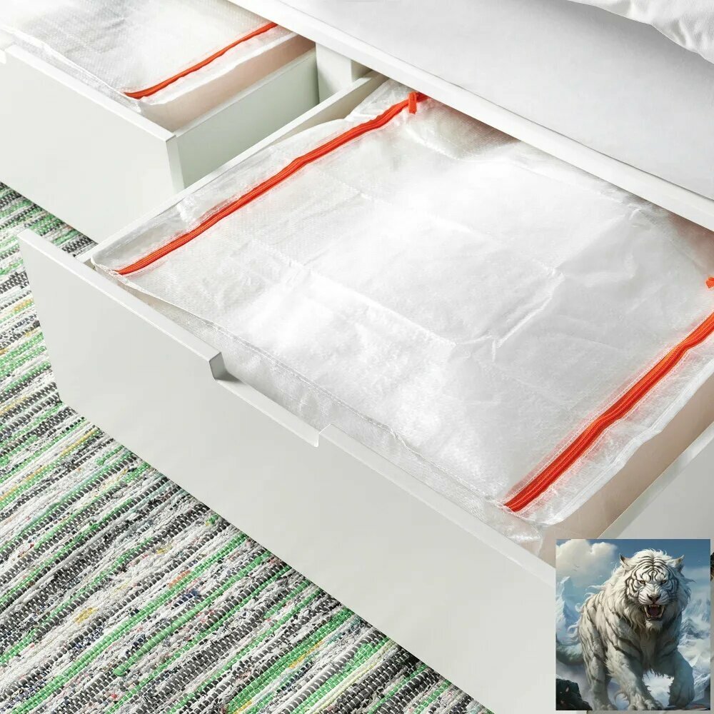 Кофр для хранения вещей "Parkla", 55 см х 49 см х 19 см , 3 шт
