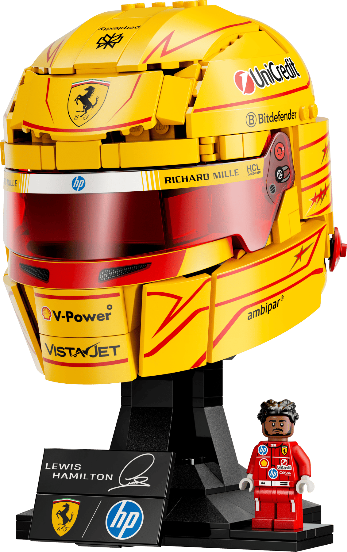 Конструктор LEGO Editions 43022 Шлем Scuderia Ferrari HP Льюиса Хэмилтона, 884 дет. — фото 1