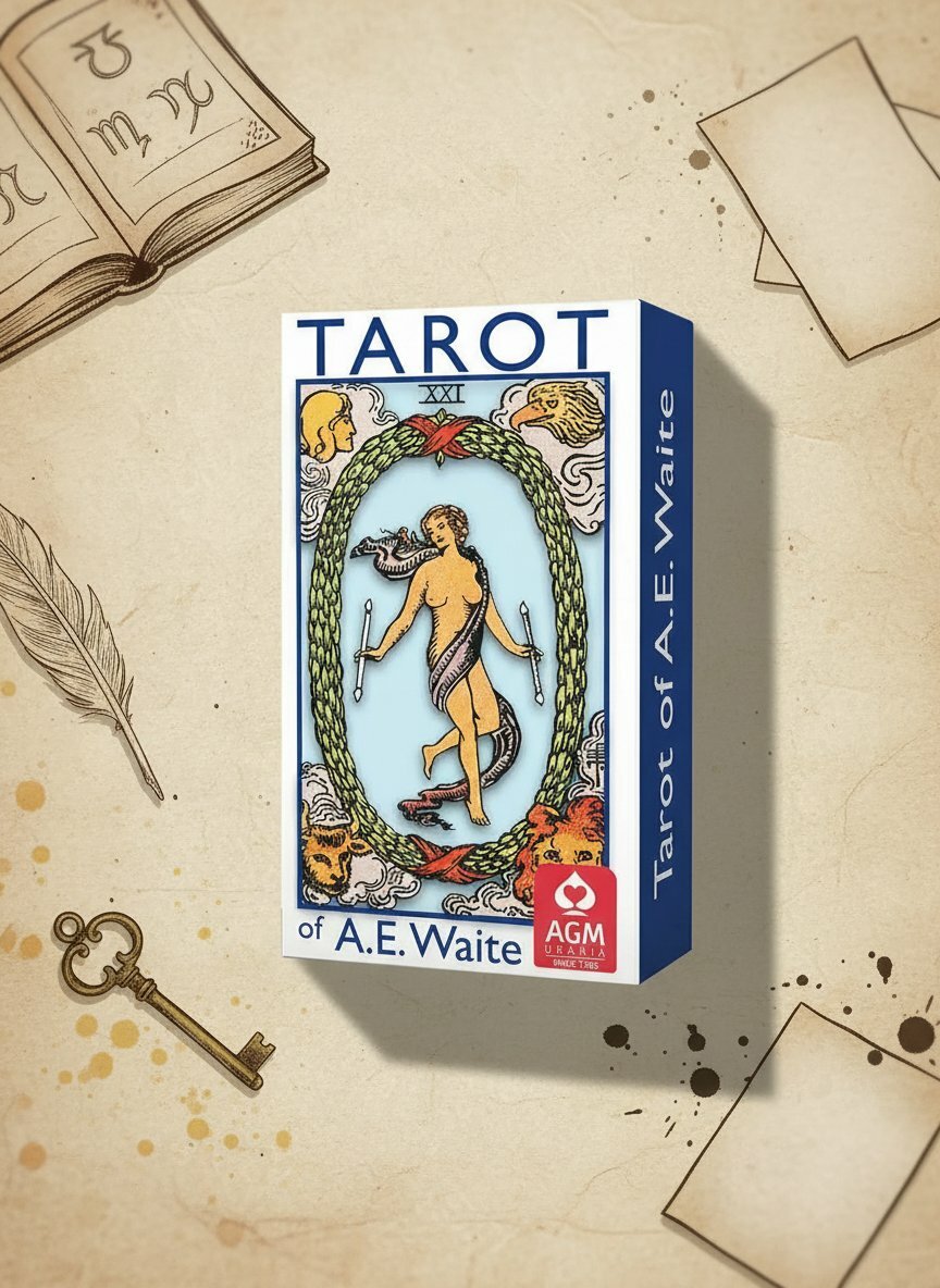 Карты Таро "A.E.Waite Tarot Blue Edition-Standard" AGM Urania / Колода Уэйта - английская версия 63347 AGM