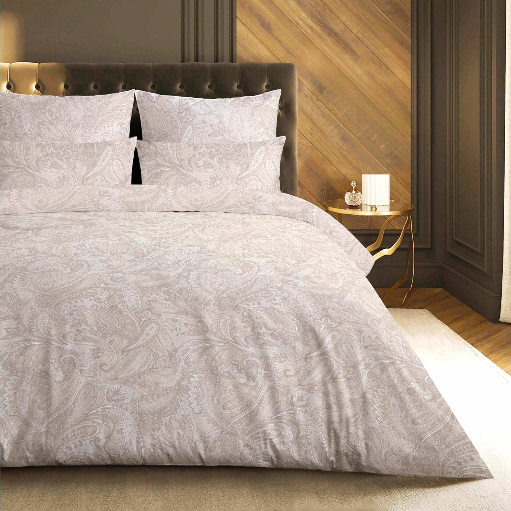 Постельное белье сатин Магия Сна, Nordtex Nude paisley Евро 50х70,70х70 простыня 220х240