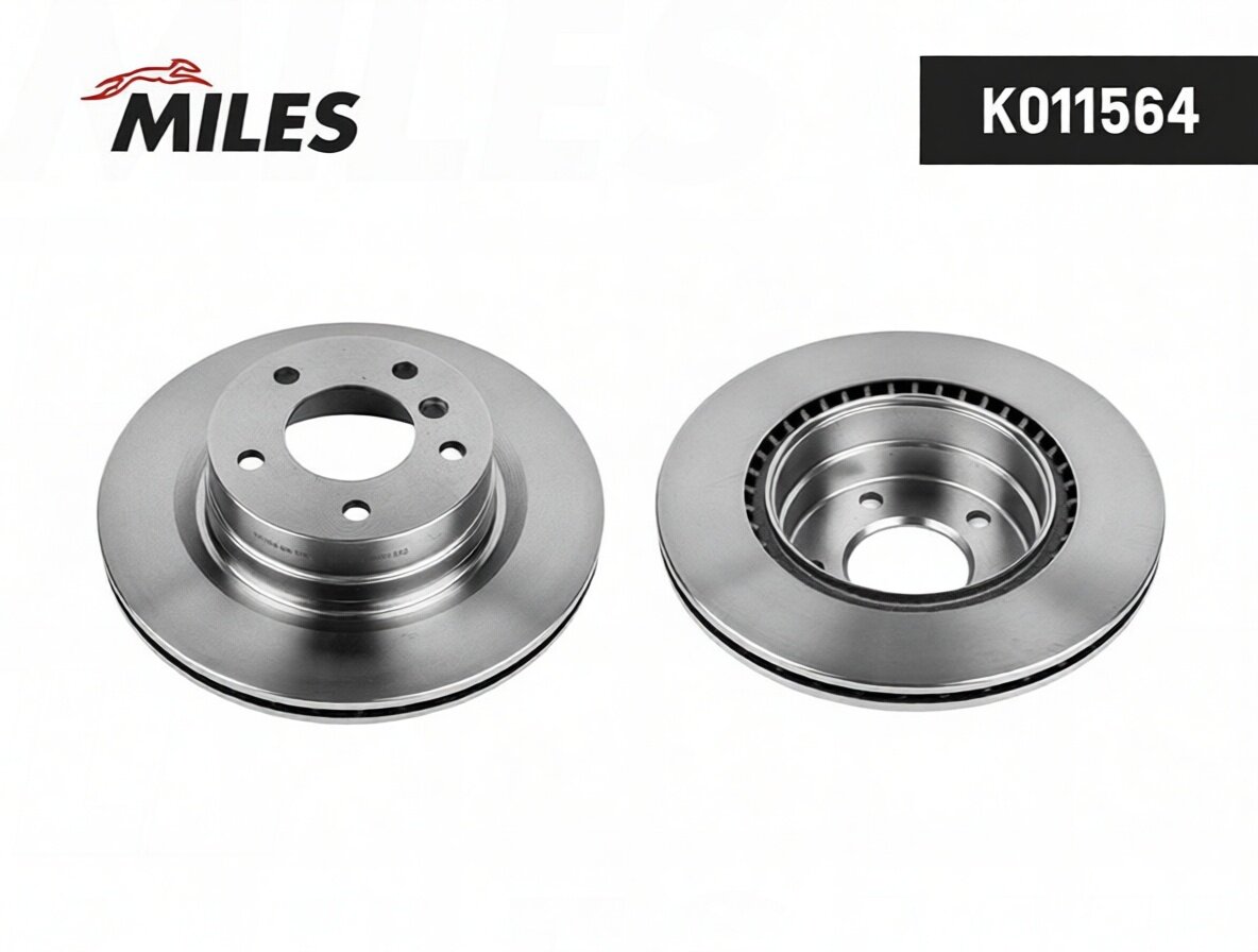 Диск тормозной bmw 1 e81/e87/3 e90/91 1.6-3.0 05- задний вент. d300мм Miles K011564