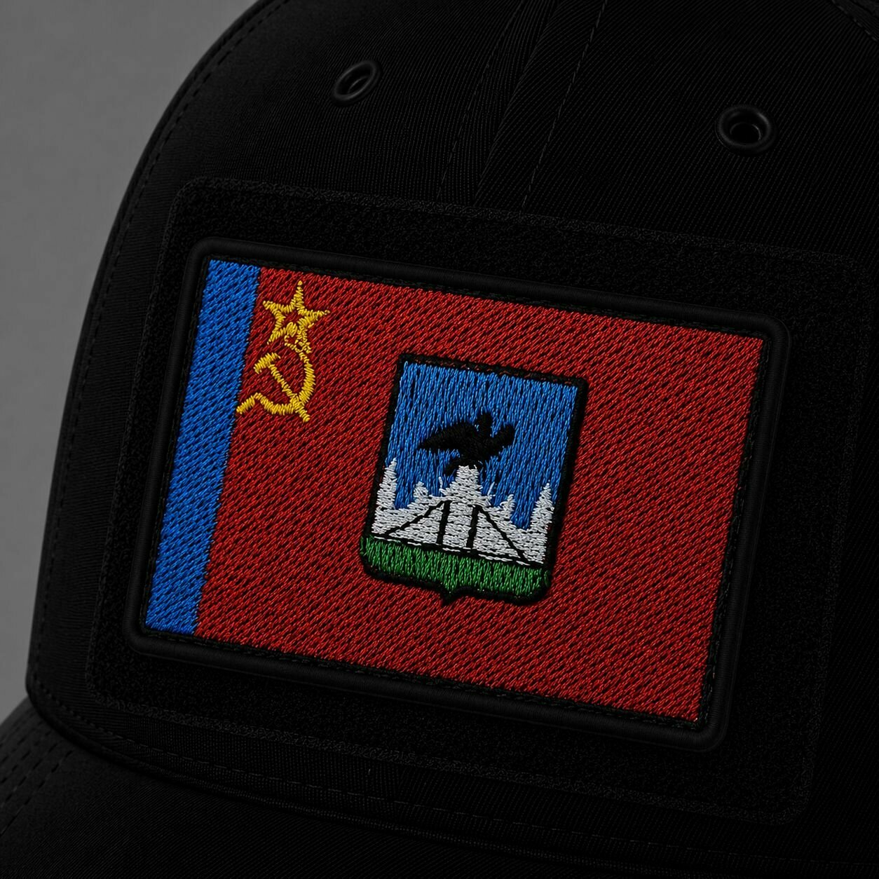 Нашивка, патч, шеврон на липучке "Флаг Орла" 70x45mm PTC697