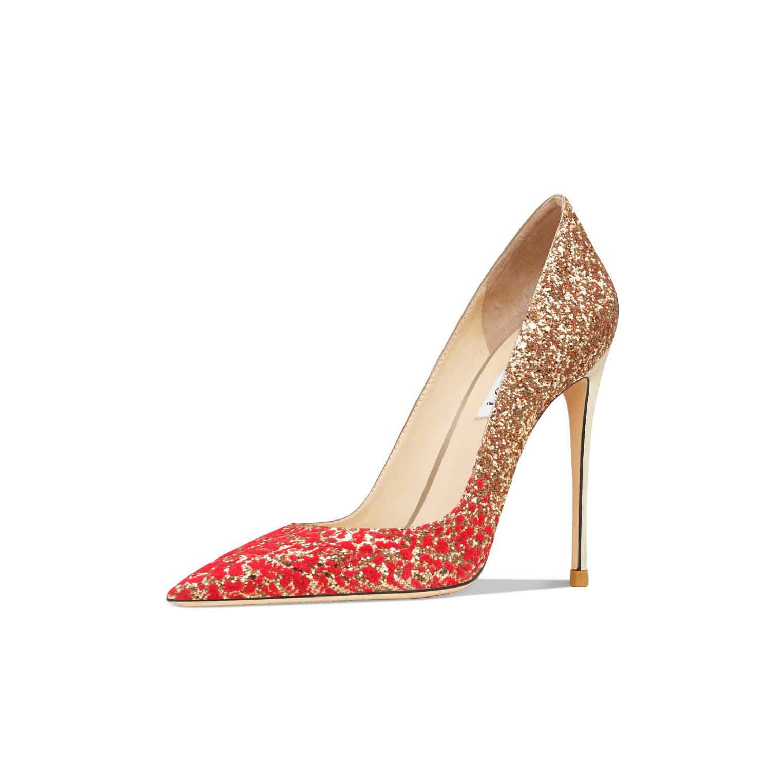 Туфли-перчатки  Red Velvet Sequins