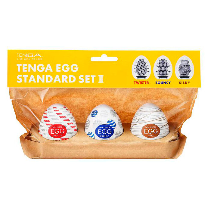 Мастурбаторы Tenga Egg Standard Set 2, 3 шт, силикон, 6,1 см