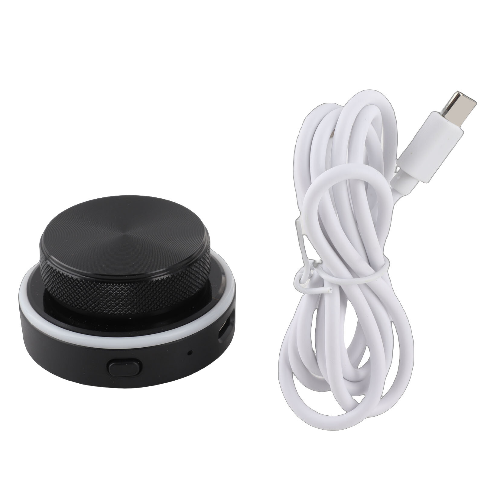Настраиваемый регулятор громкости с подключением 2,4 ГГц по Bluetooth и USB-C, с RGB-подсветкой, для ПК, телефона, планшета, ноутбука.