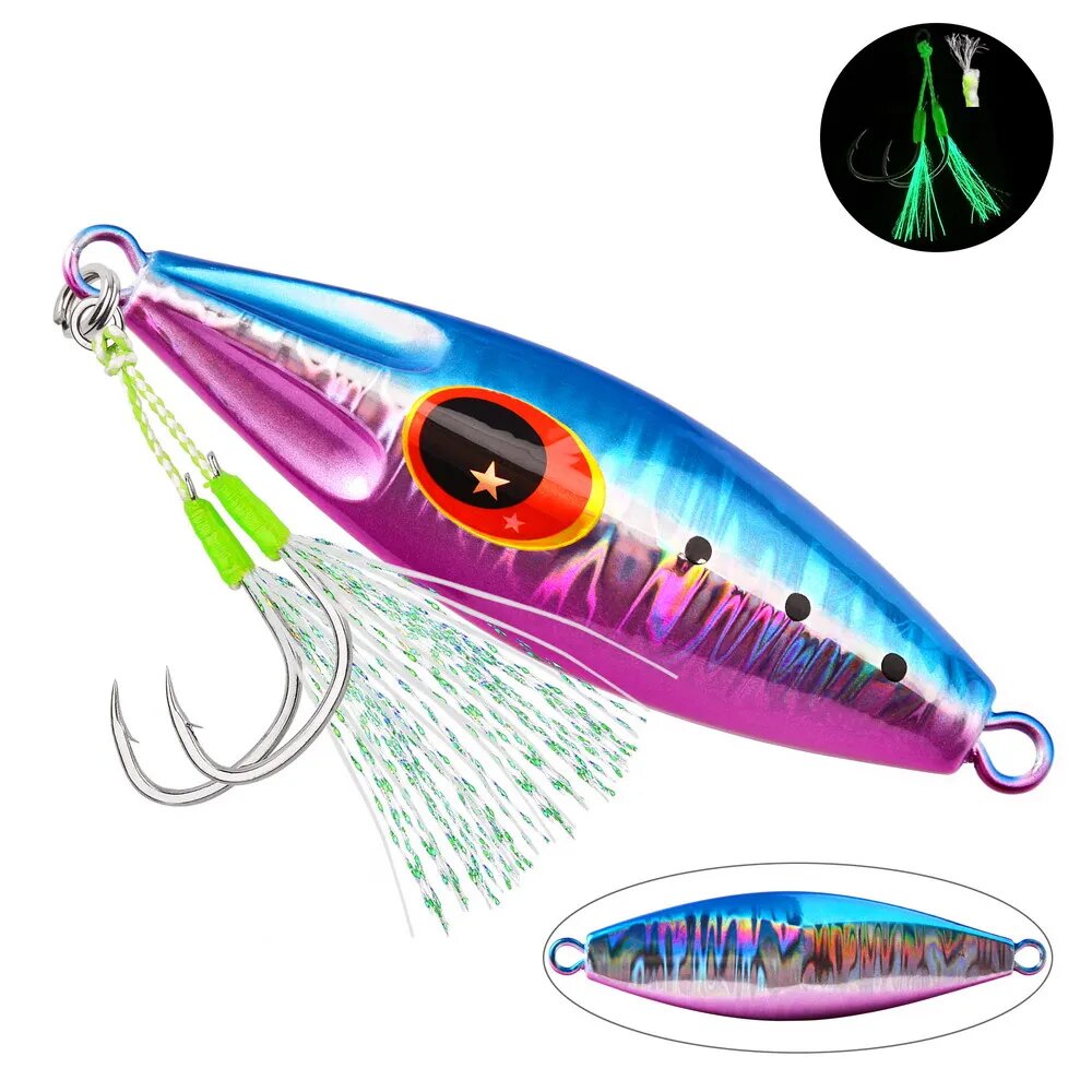 Блесна металлическая 60г, 7.5см, цвет A-With Hook