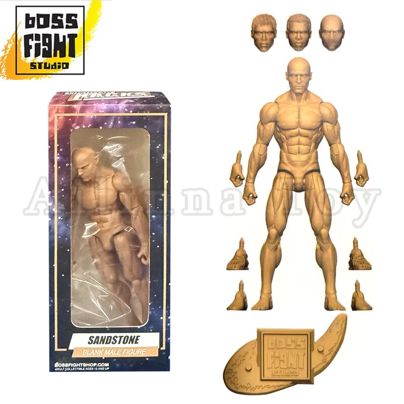Boss Fight Studio Sandstone Male, бежевая фигурка 3.75"
