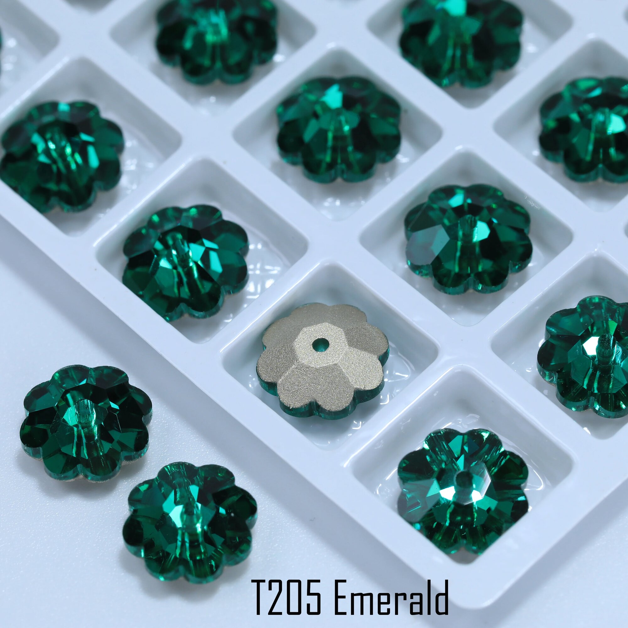 Швейные камни Marguerite Lochrose Изумрудный, 144Pcs 6mm, T205 Emerald