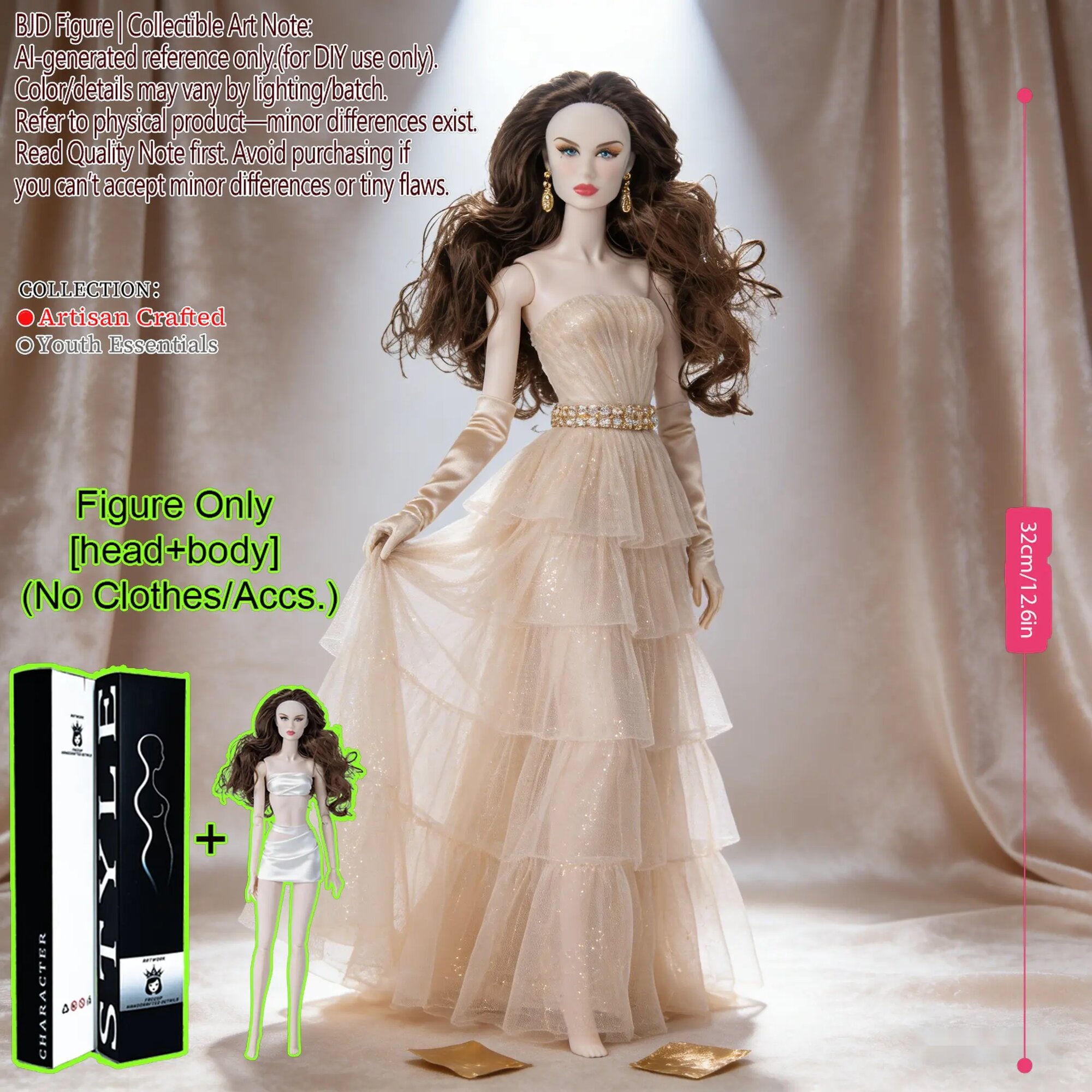 Коллекционная кукла BJD 32 см, TypeN