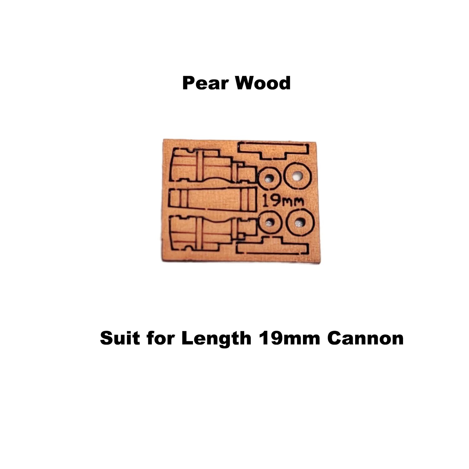 Основание пушки Pear Wood 19mm