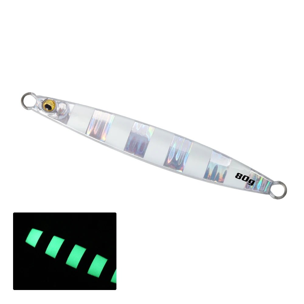 Металлическая приманка JIGGING PRO Slash Beat для вертикальной рыбалки 60-150 г 150g, Silver Glow