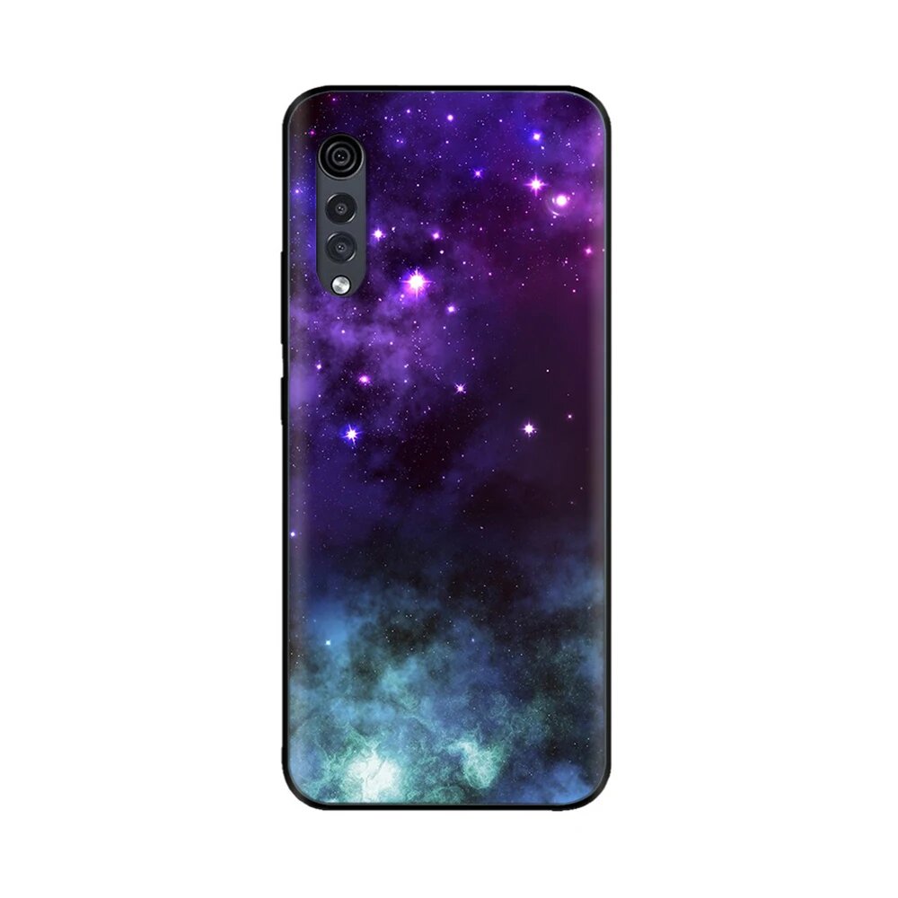 Чехол на LG Velvet фиолетовый, бархатный, ТПУ 6.8"