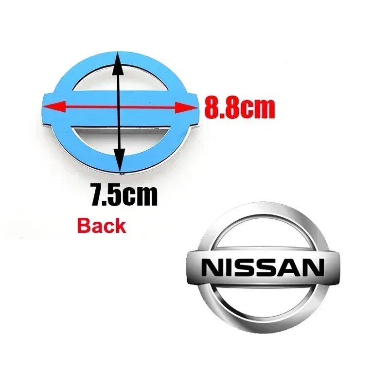 3D ABS Новая эмблема автомобиля с передним и задним логотипом для Nissan Tiida Sentra 8.8cm-1piece