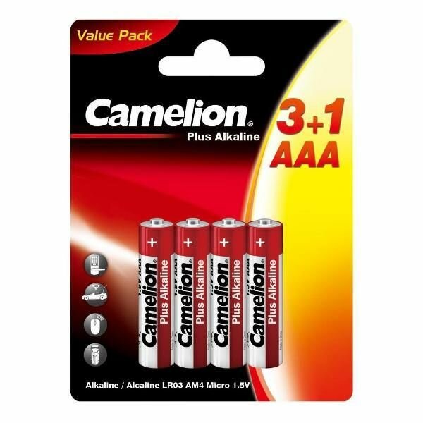 Батарея Camelion 3+1LR03-BP