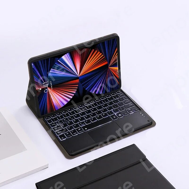 Чехол-клавиатура для OnePlus Pad 4 13.2 дюйма French(QWERTY), Черный, black