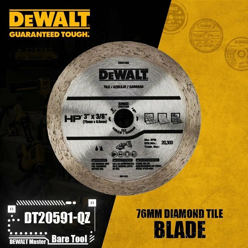 DEWALT DT20591-QZ 76-мм алмазный диск для резки плитки Инструментальные принадлежности