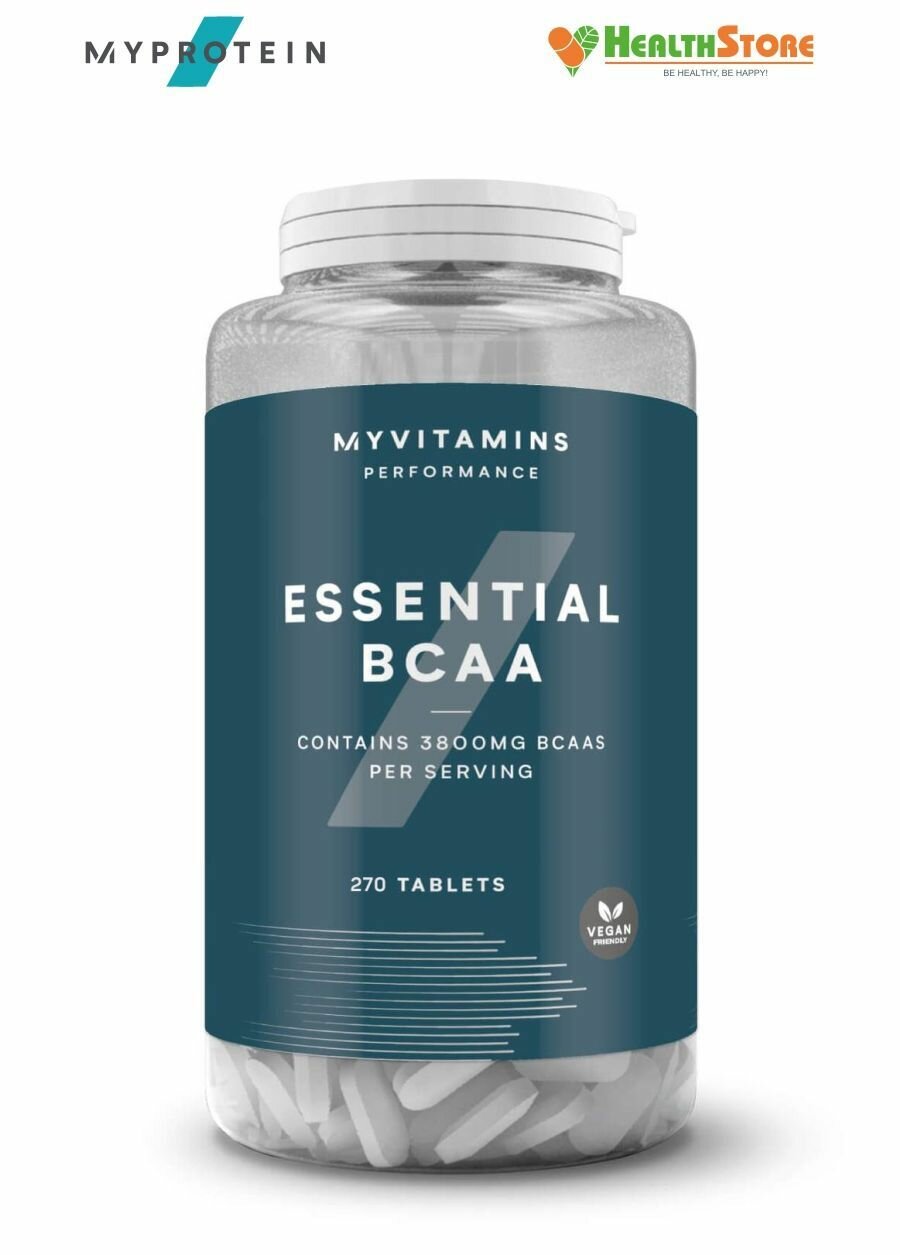 Myprotein-Myvitamins Essential BCAA 270 таблеток БЦАА незаменимые аминокислоты бца в таблетках