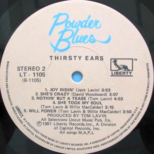 Powder Blues - Thirsty Ears EX — фото 1