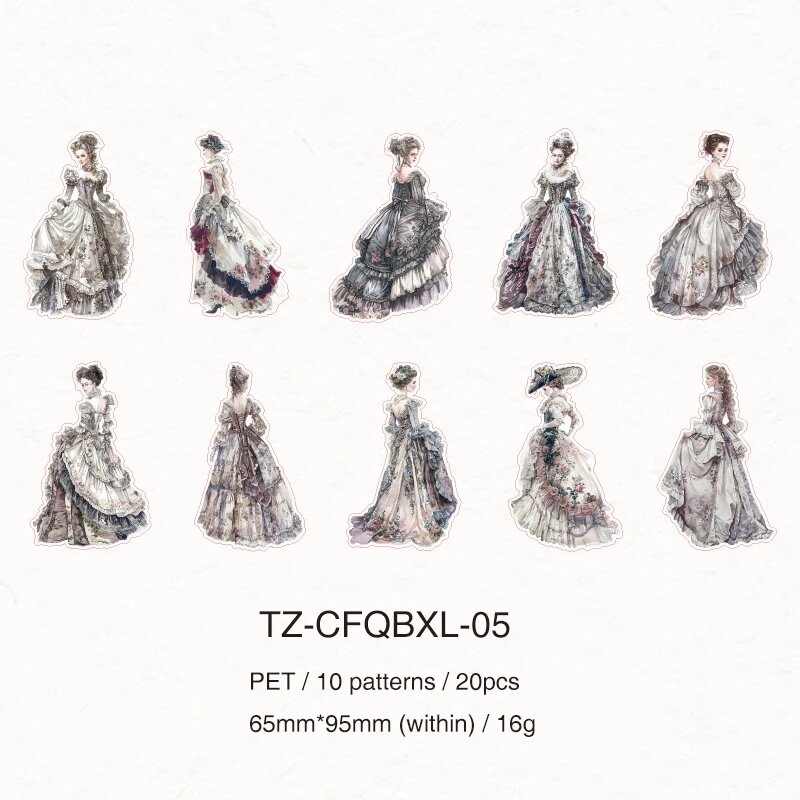 Стикеры TZ-CFQBXL-05, 20шт, 65*95мм