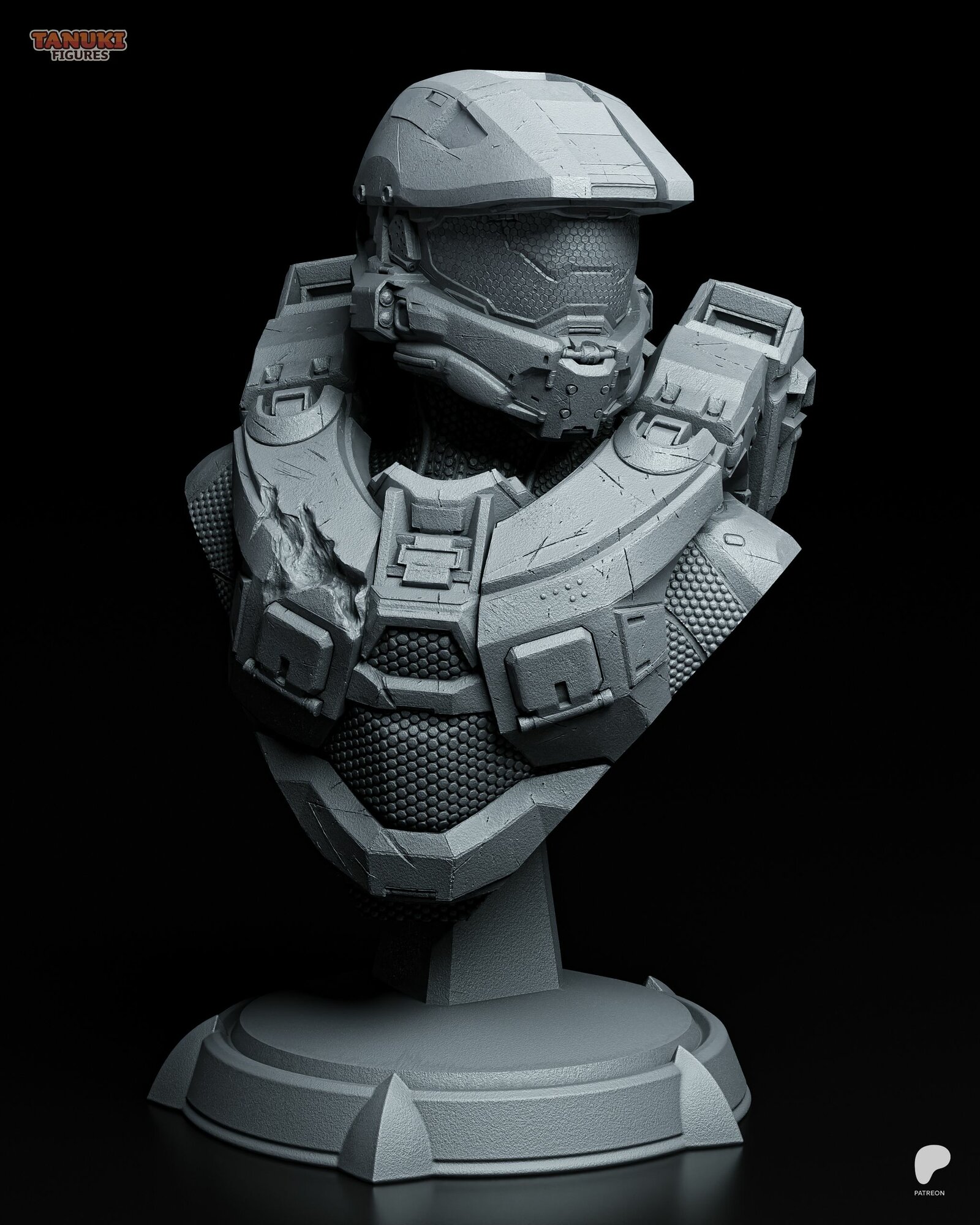 Сборная модель Master Chief (Halo 4), бюст, 160мм для покраски