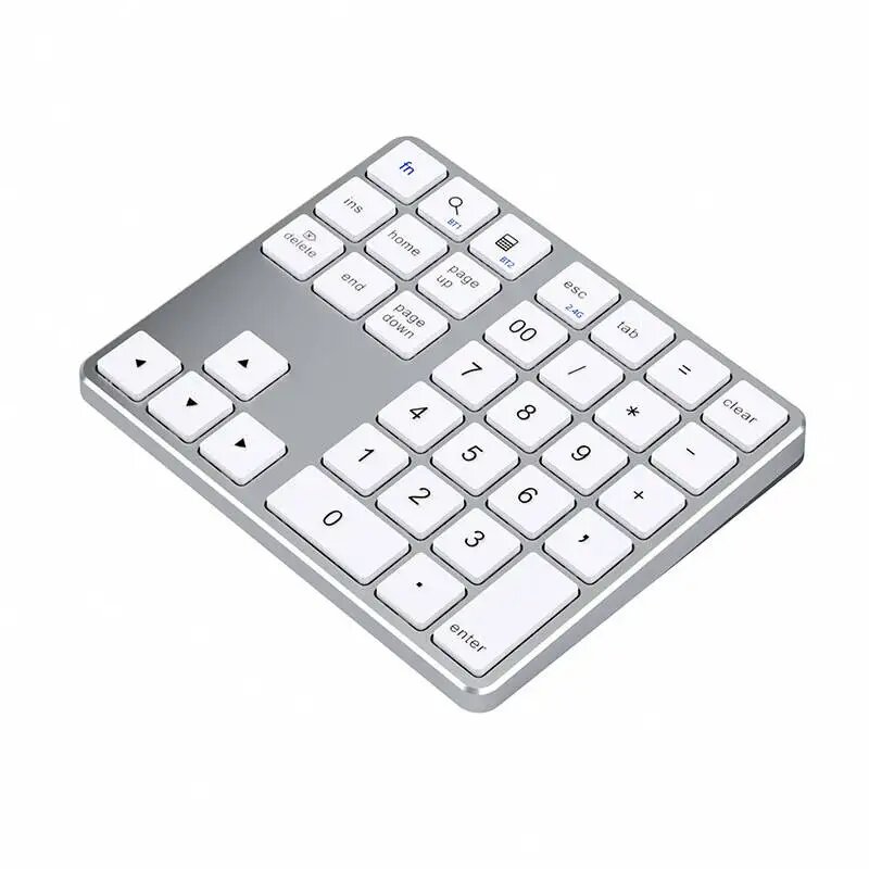 Беспроводная цифровая клавиатура K35 silver