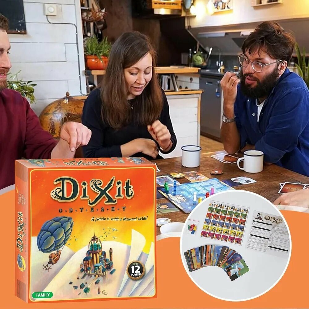 Настольная игра, Диксит-происхождение карточные игры, домашняя версия