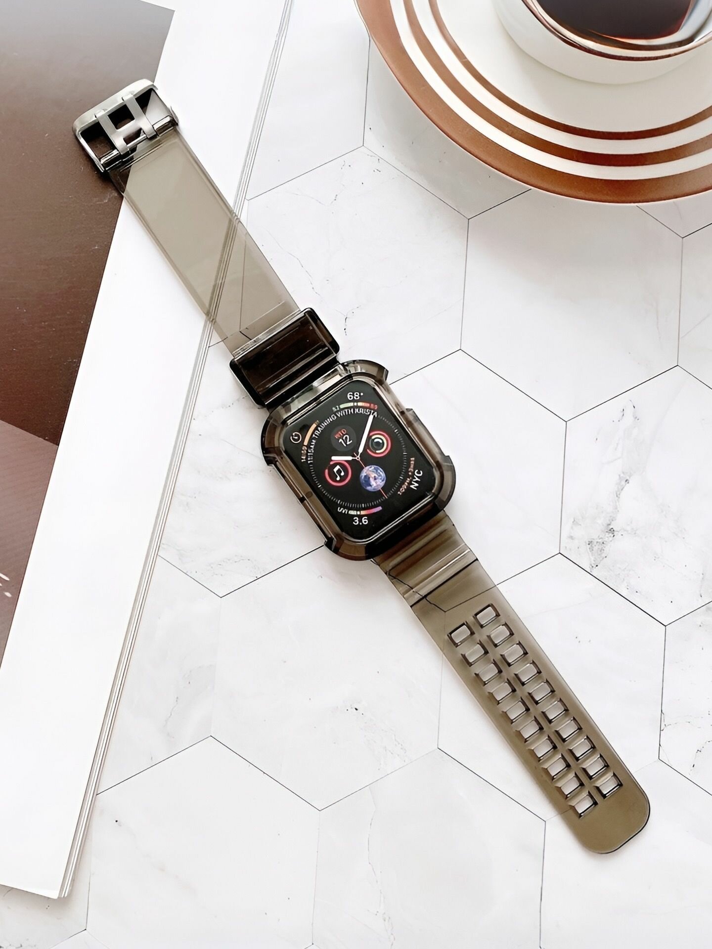Силиконовый ремешок для Apple Watch 6, 5, 4, 3, 2, 1 SE/ 42,44,45 mm