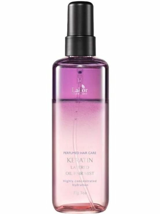 Lador Спрей-мист для волос двухслойный для сухих волос Keratin Layered Oil Mist - Fig Tea, 130 мл