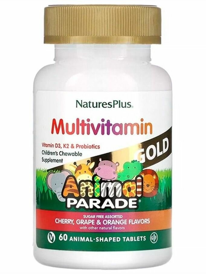 Витаминный комплекс для детей (Vitamin complex for children) Animal Parade, 60 таблеток