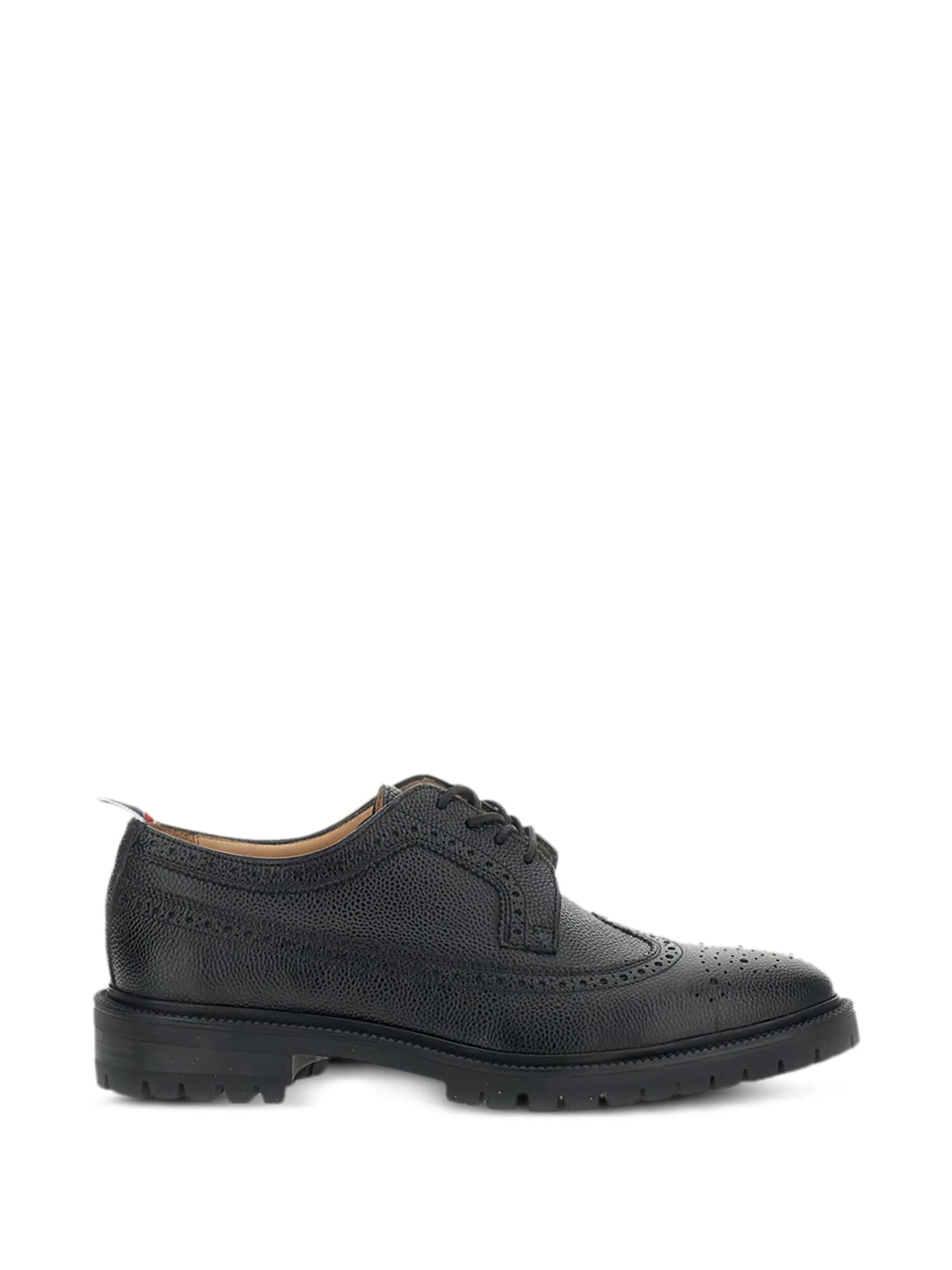 Туфли Longwing brogue pebbled leather lace-up shoes 